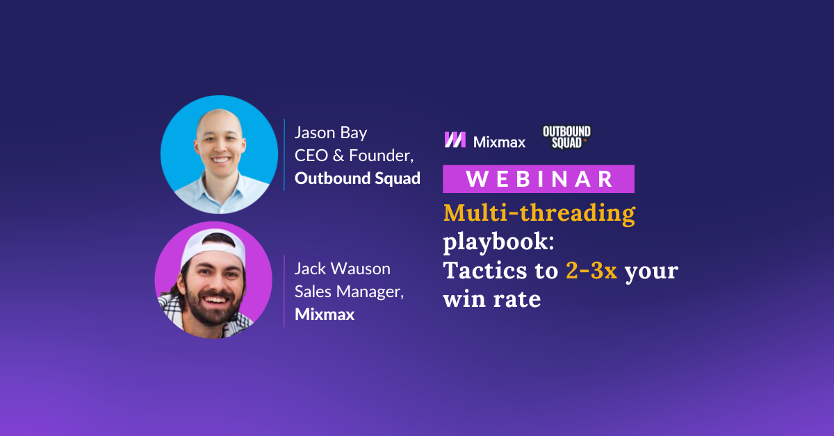 On-Demand Webinar: [Playbook] Multi-threading tactics to 2-3x your win ...